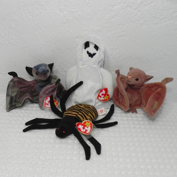 Ty | Other | Ty Beanie Babies Bundle Spinner Batty X2 And Sheets | Poshmark